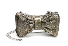 GB BOW TIE ME UP CLUTCH- PYTHON BROWN – Casa Leon Jewelers